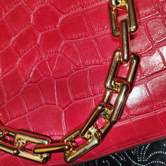 Bags | Gold Columbian Square Link Chunky Bag Chain | Poshmark